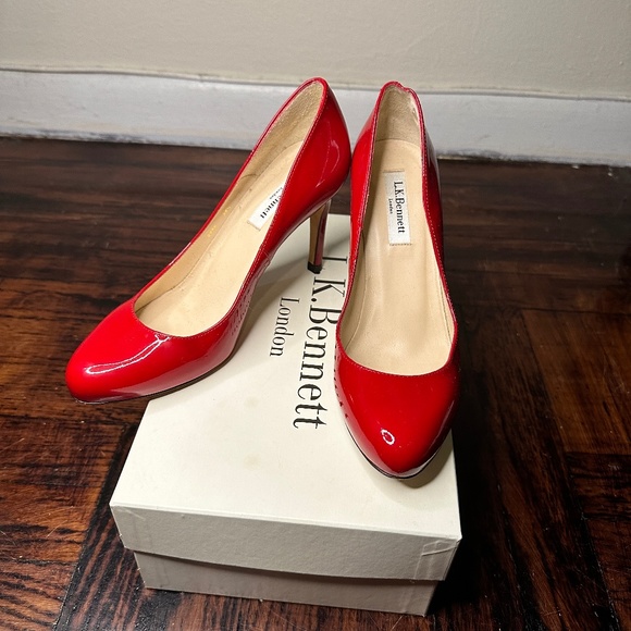 LK Bennett | Shoes | Red Lk Bennett Stila Heels | Poshmark